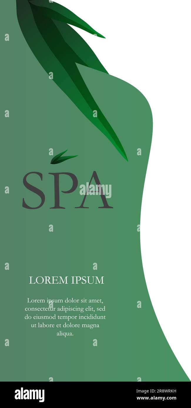 Spa lettering on vertical banner Stock Vector Image & Art - Alamy