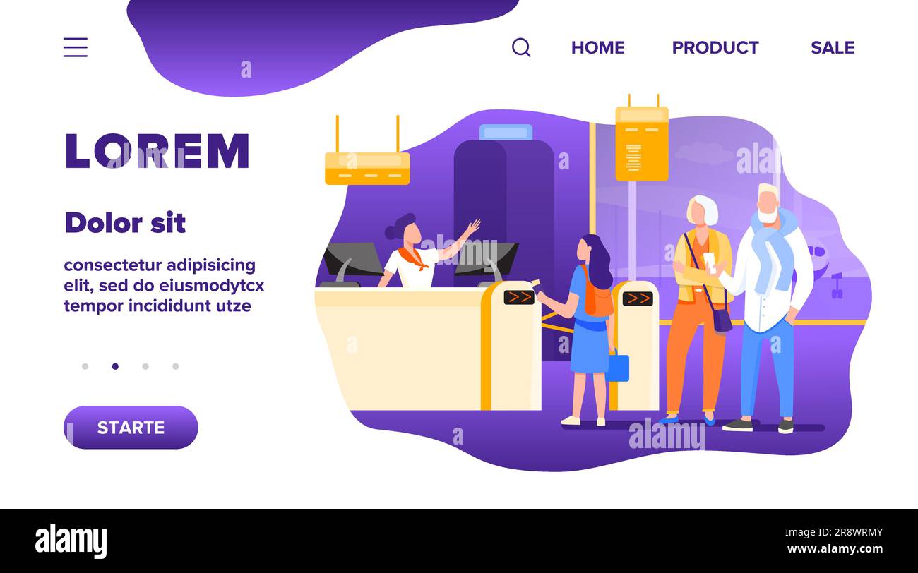 Ticket counter family Stock Vector Images - Alamy