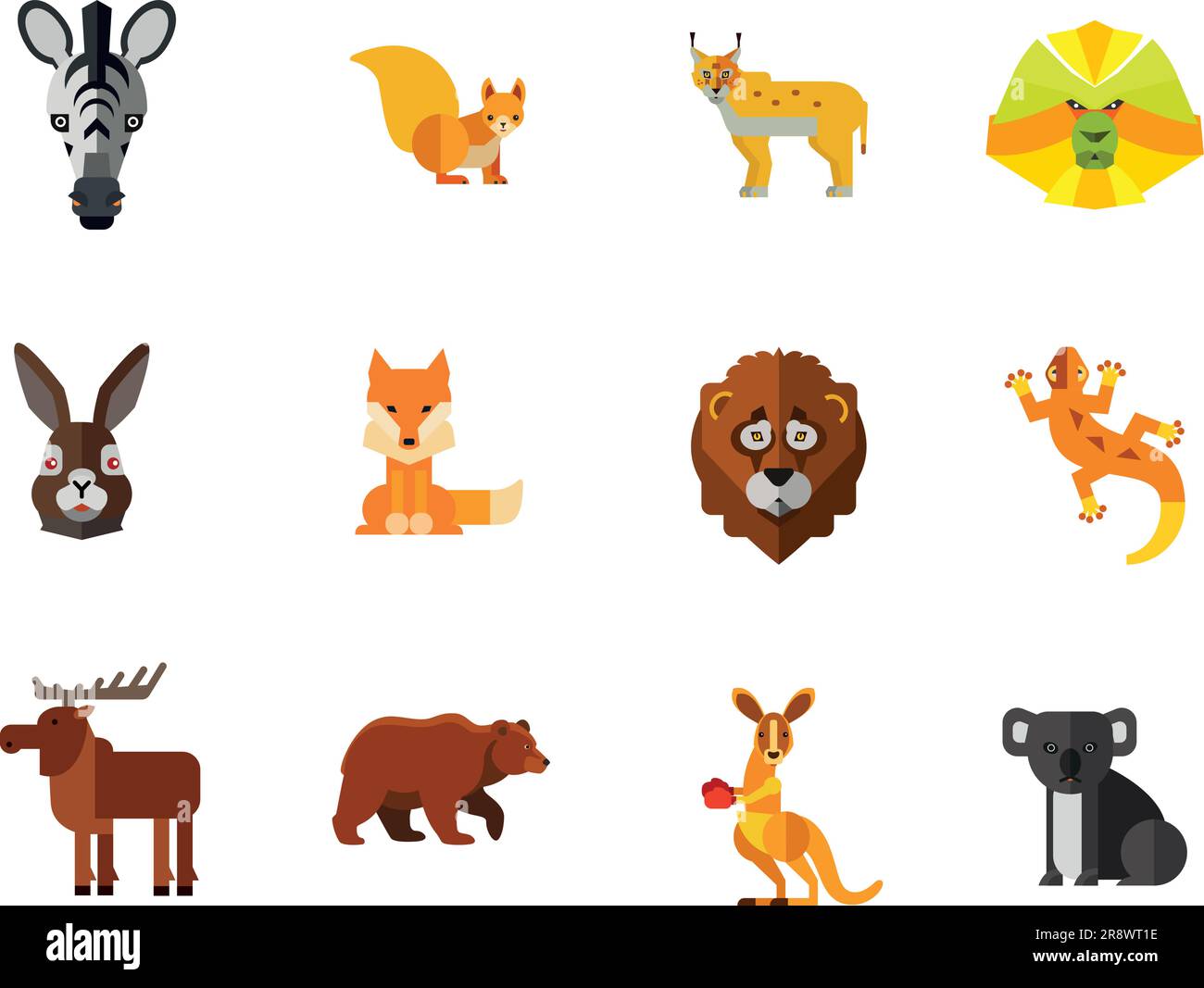 Animal Icon Set Stock Vector Image & Art - Alamy