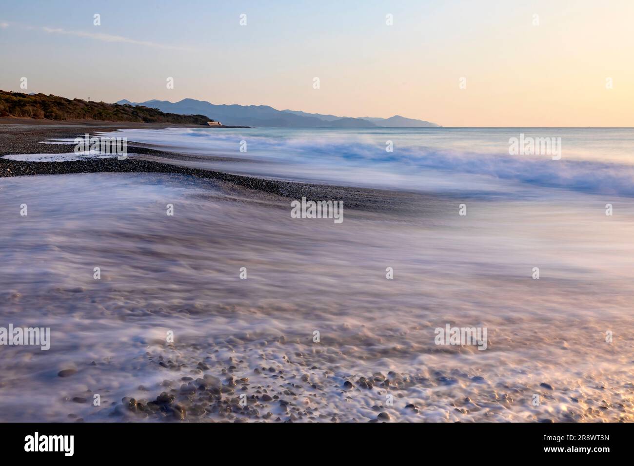 Shichiri-Mihama beach in the morning Stock Photo - Alamy