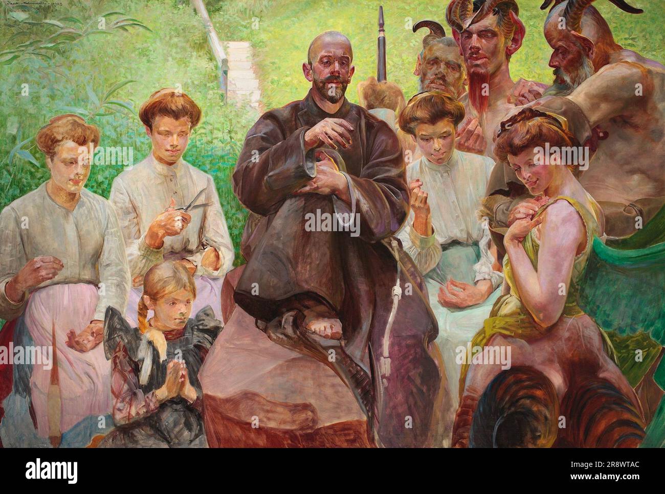 Jacek Malczewski - Saint Francis - 1908 Stock Photo - Alamy