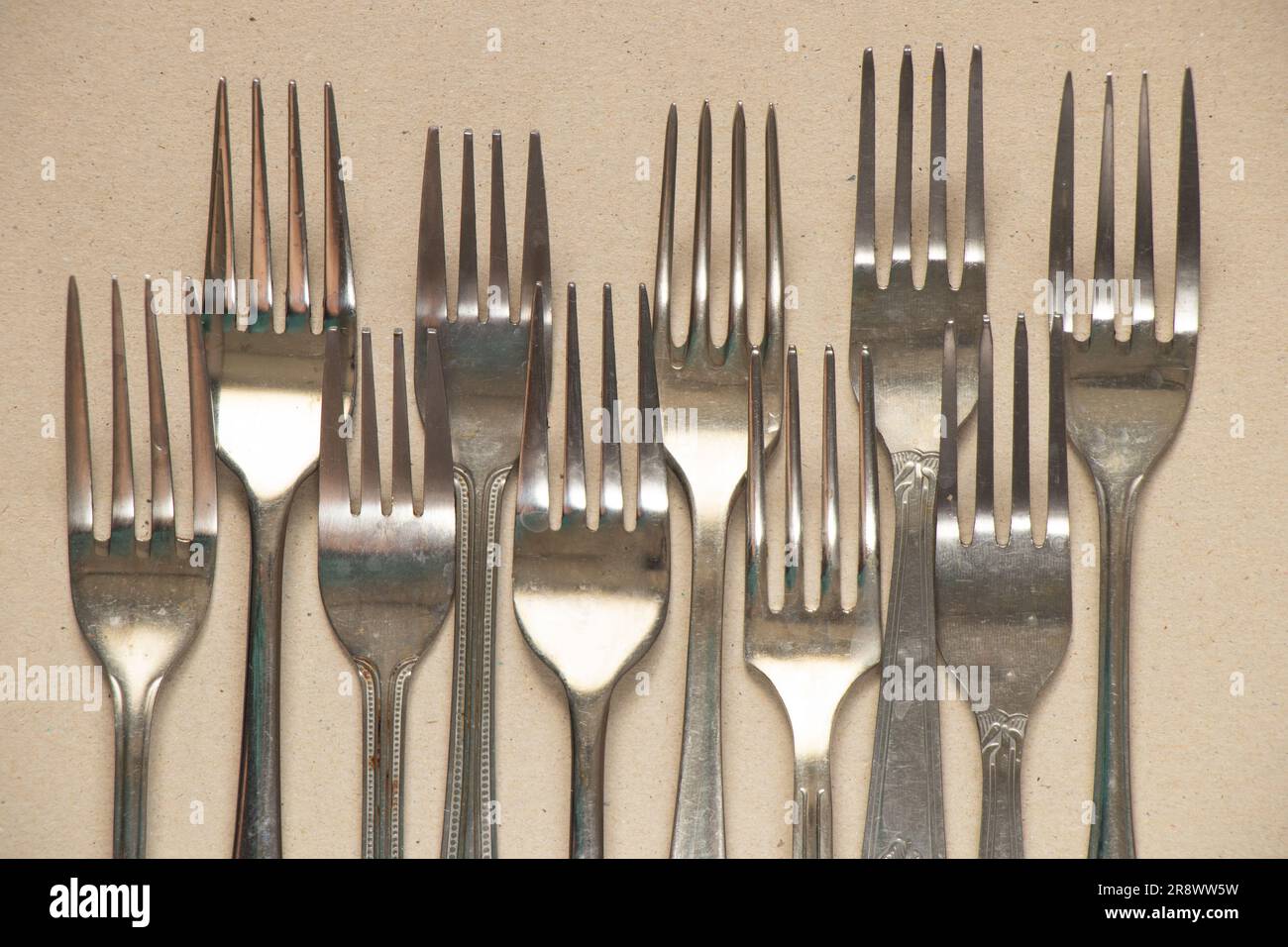 Close up on empty forks hi-res stock photography and images - Alamy