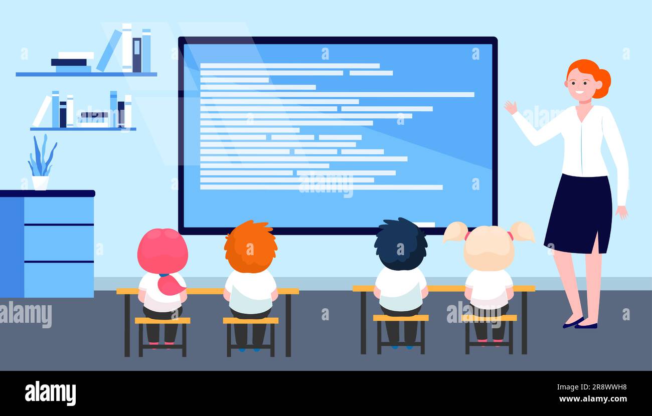 Primary school class Stock Vector Image & Art - Alamy