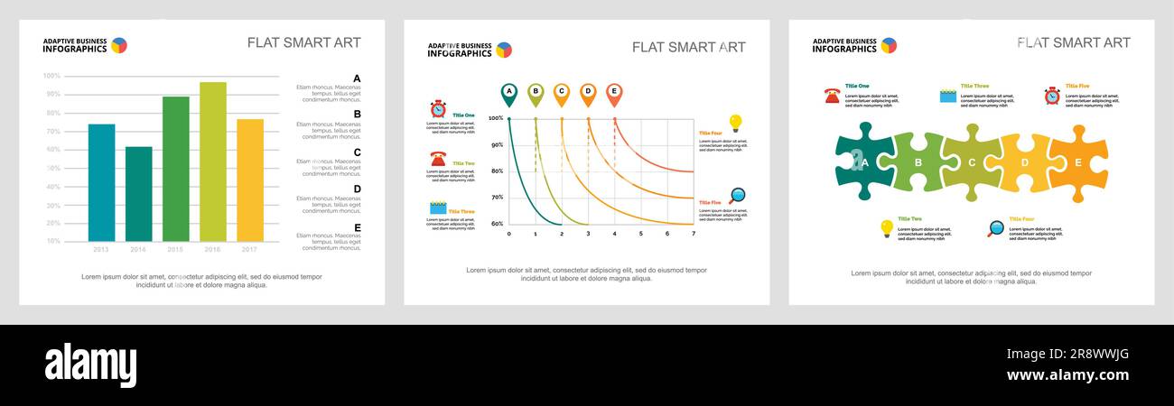 Colorful infograph charts set Stock Vector Image & Art - Alamy