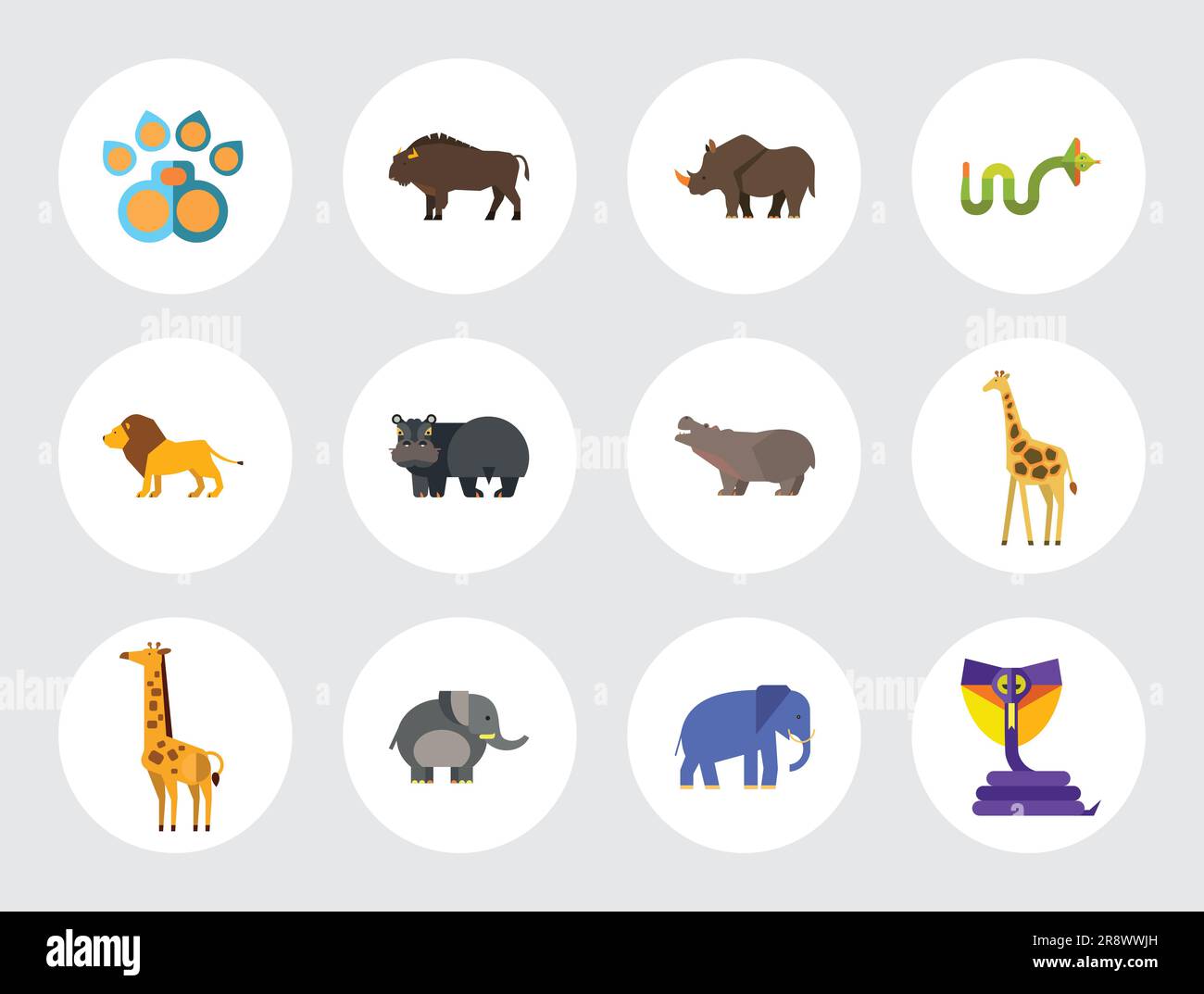 Stripped animals Stock Vector Images - Alamy