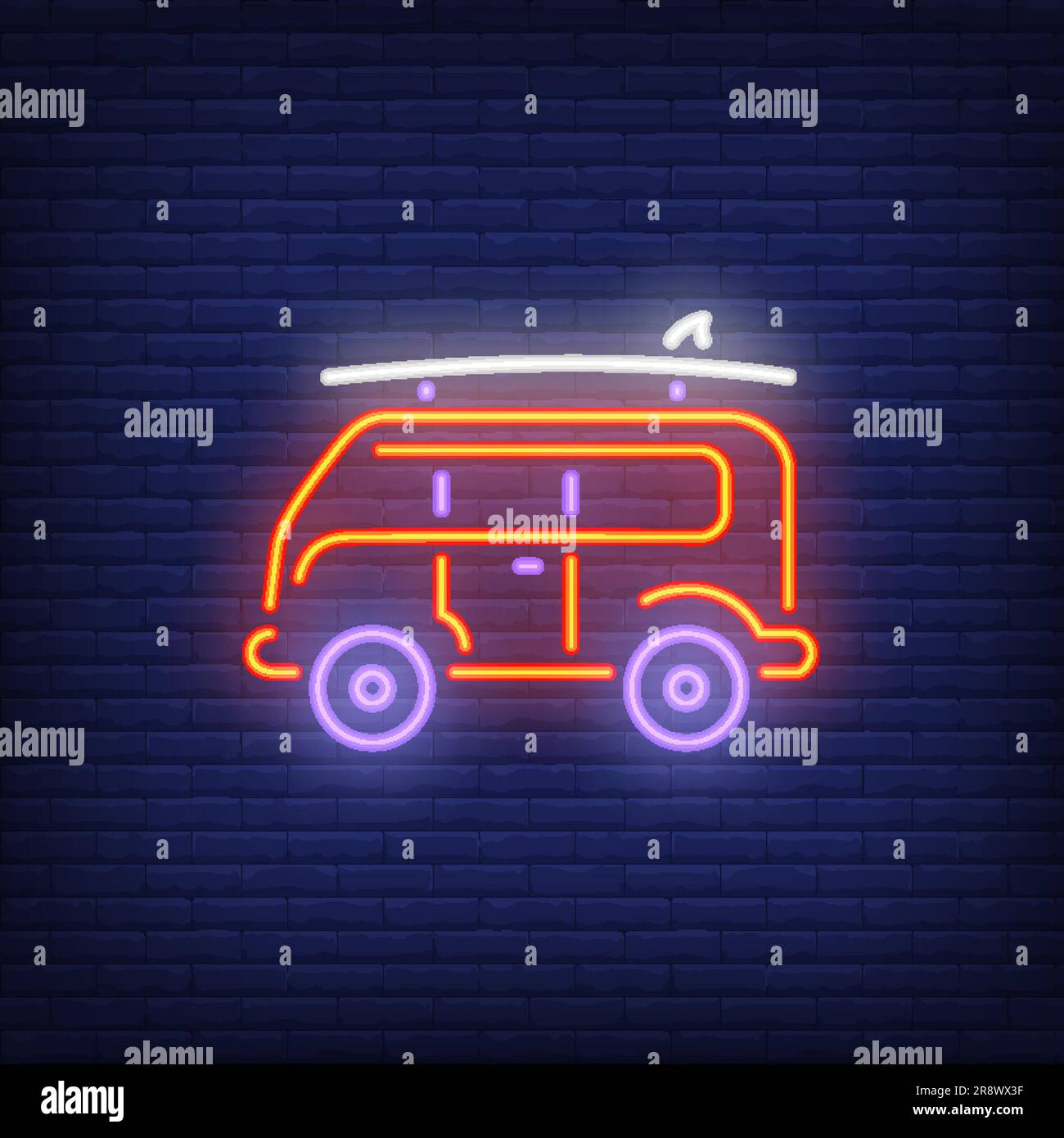 Camper van light Stock Vector Images - Alamy