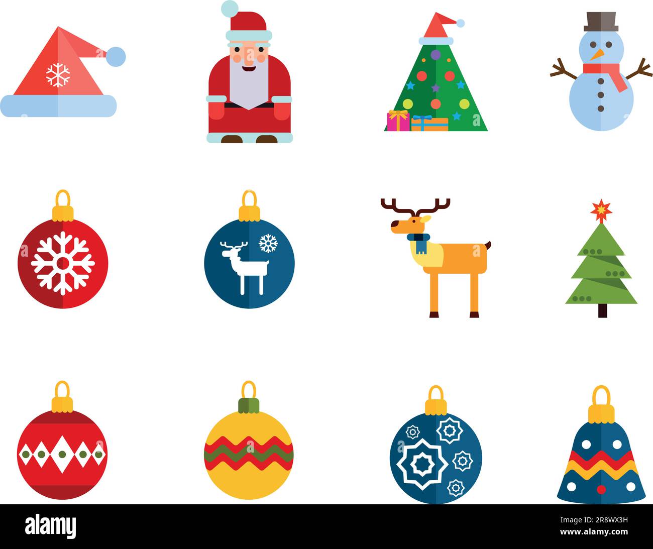 Christmas Icon Set Stock Vector Image & Art - Alamy