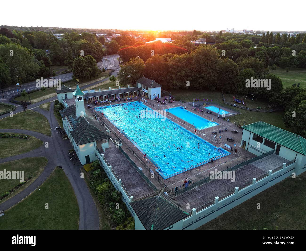 Lido swim early morning hi-res stock photography and images - Alamy
