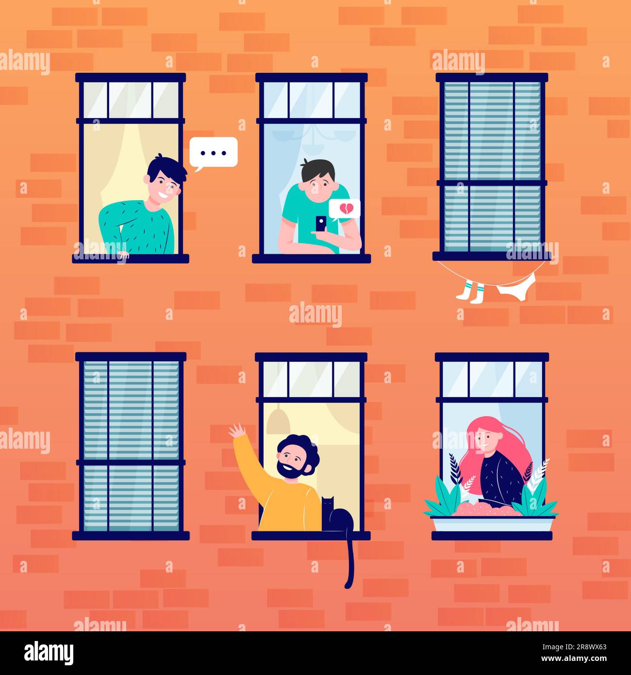 Apartment open windows friendly hi-res stock photography and images - Alamy