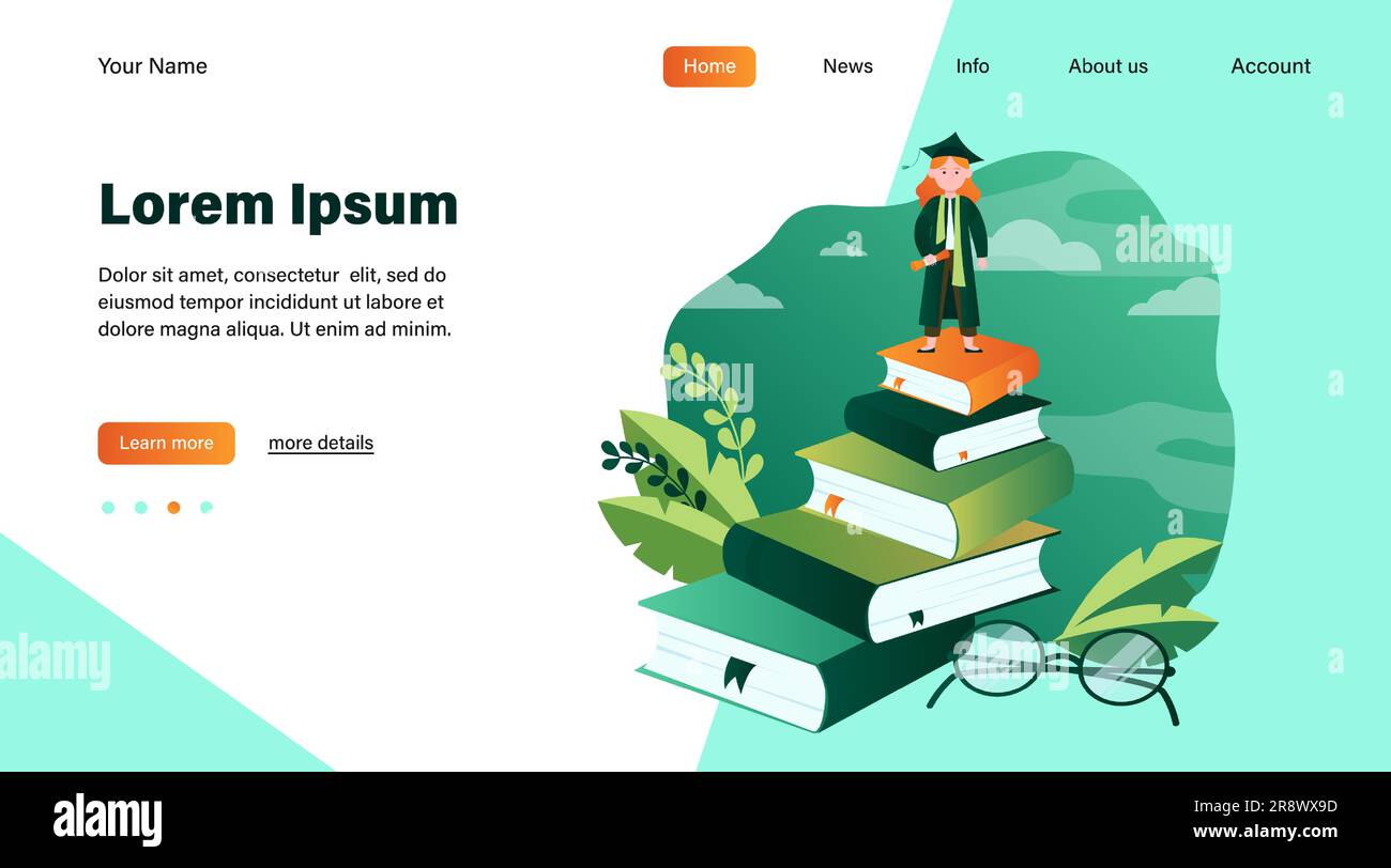 College student reading from textbook Stock Vector Images - Alamy