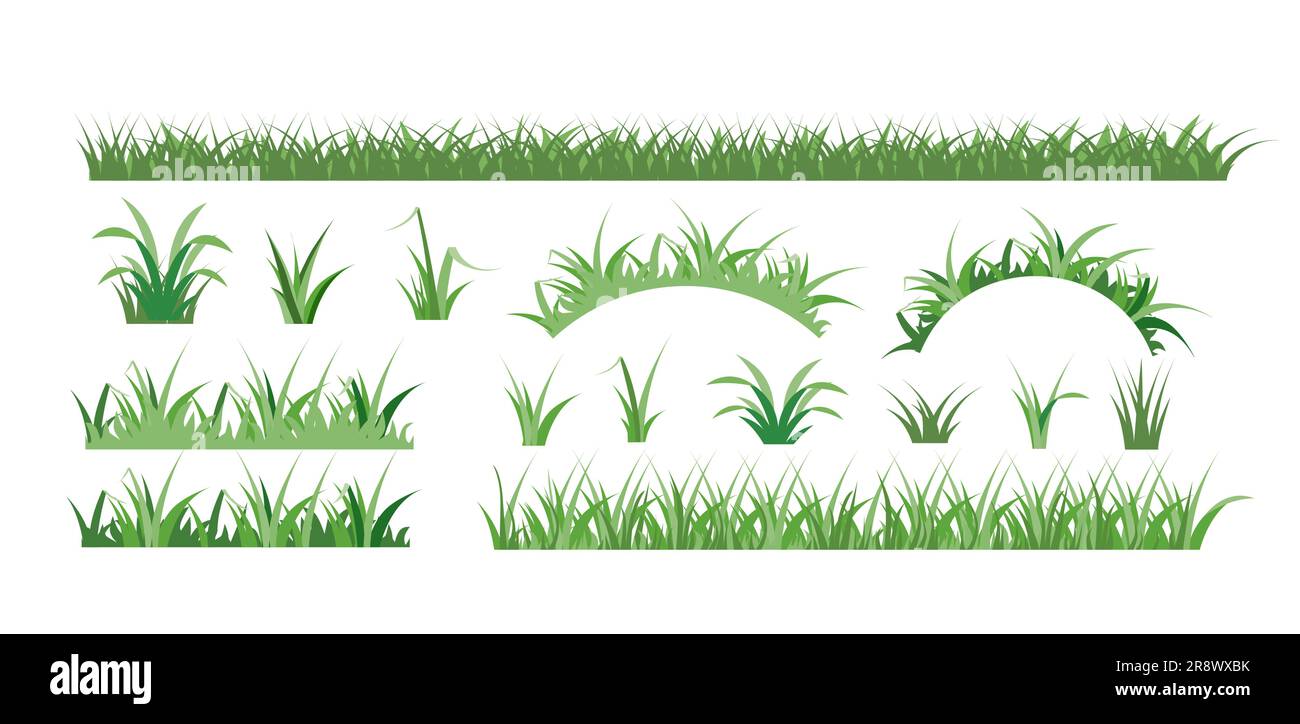 Grass green pack Stock Vector Images - Alamy