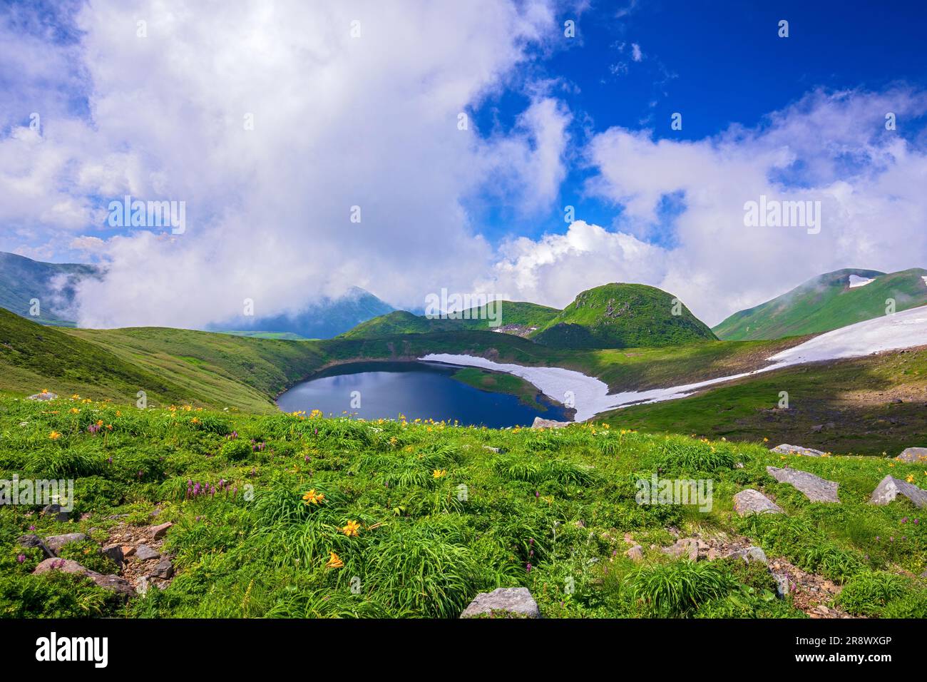 Chokai and Lake Chokai Stock Photo - Alamy