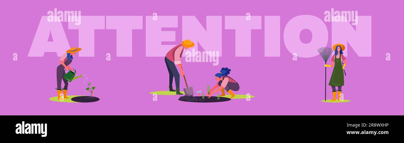 Country house gardening Stock Vector Images - Alamy