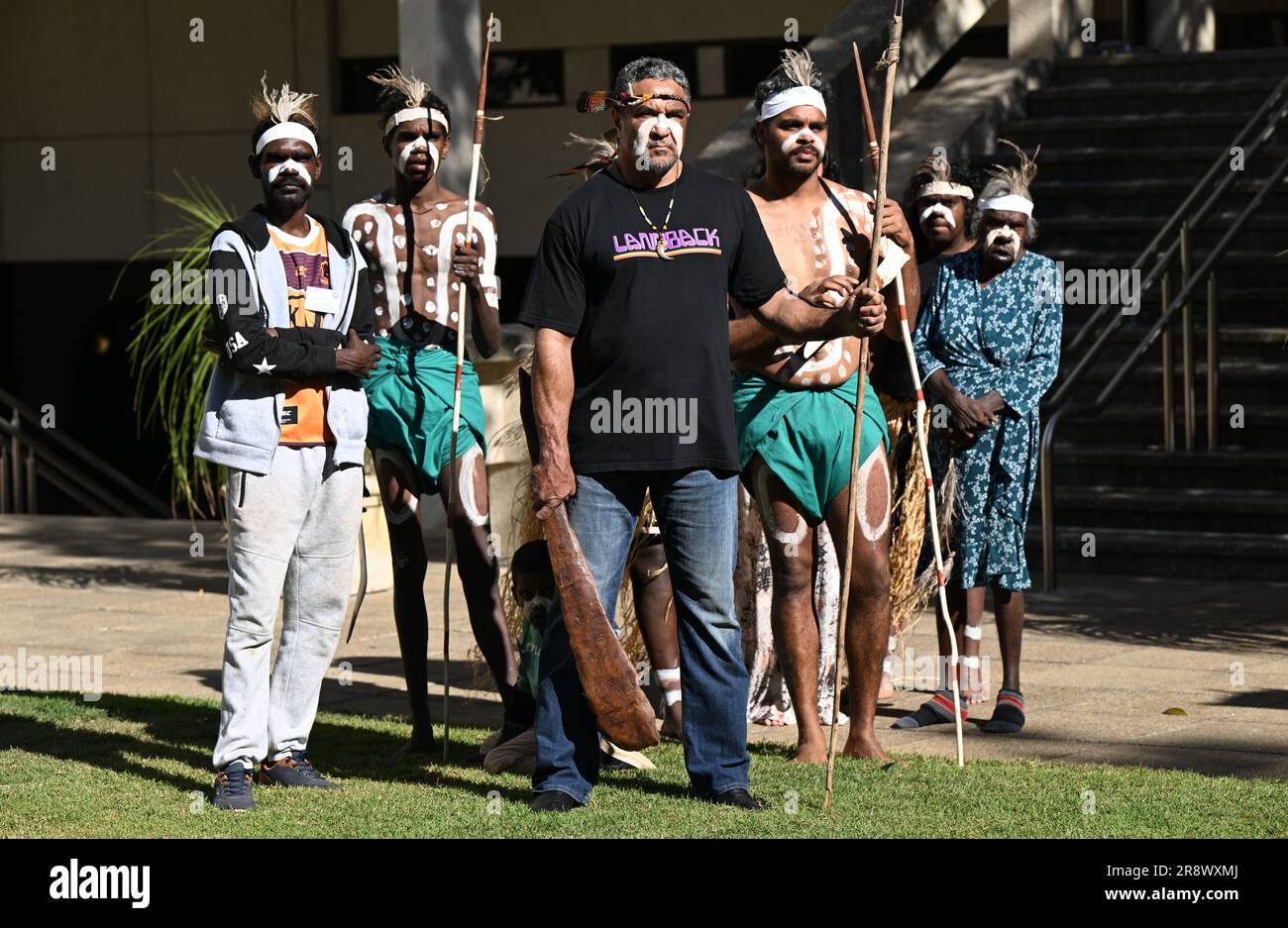 Brisbane, Australia. 23rd June, 2023. Members of the Traditional Owners ...