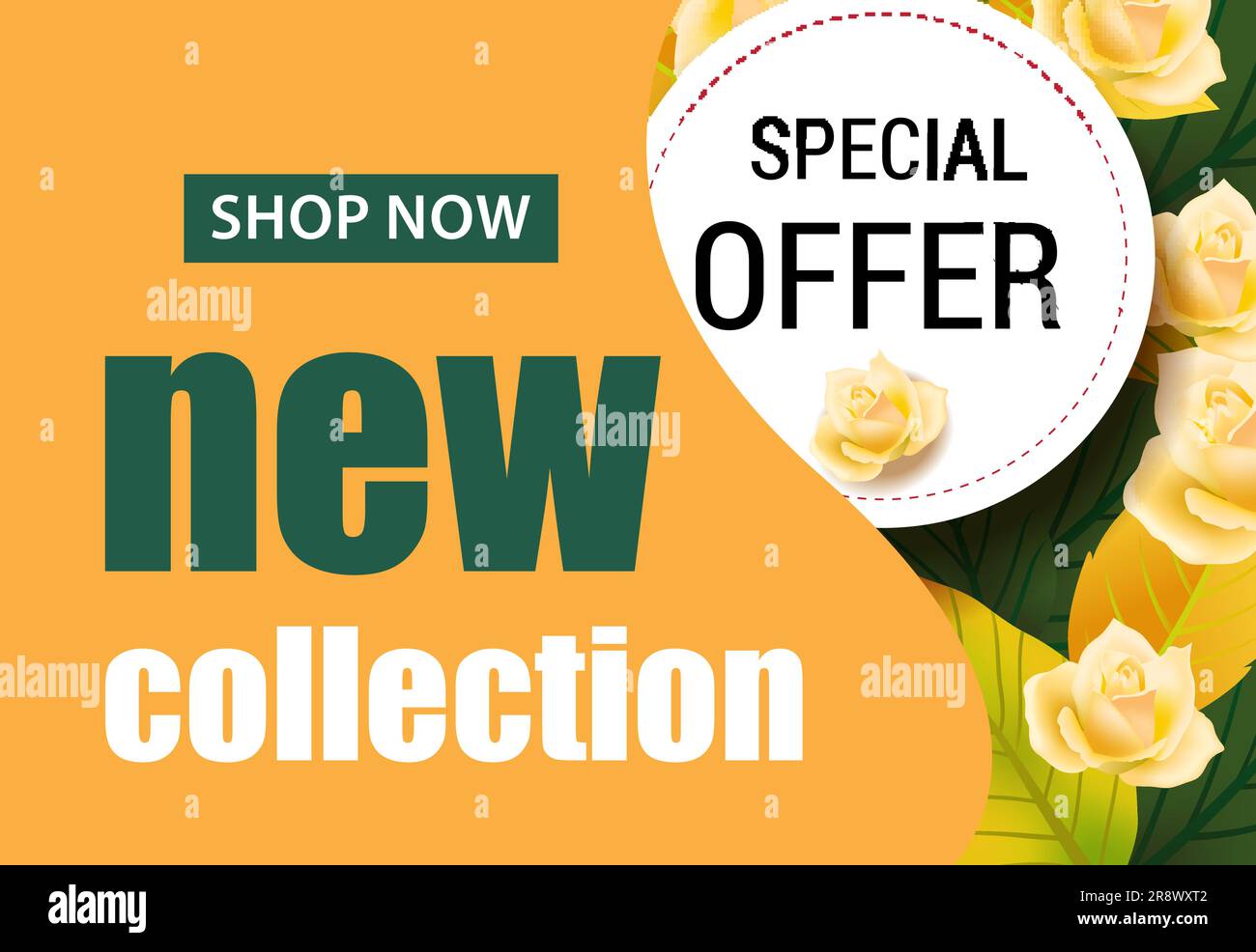 New collection lettering with roses Stock Vector Image & Art - Alamy
