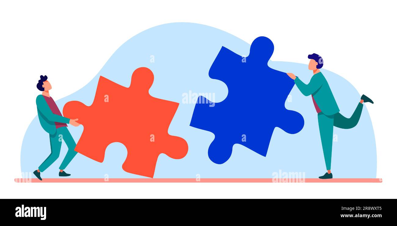 Two connecting parts Stock Vector Images - Alamy