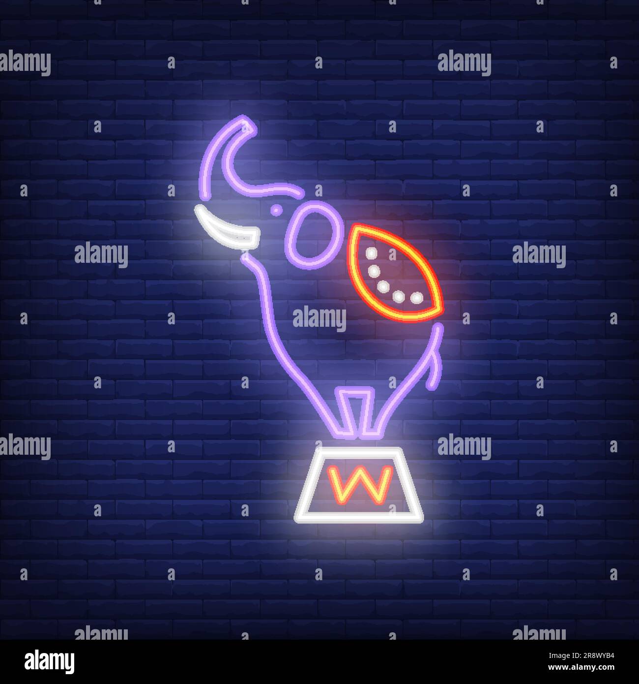 Circus elephant neon sign Stock Vector Image & Art - Alamy