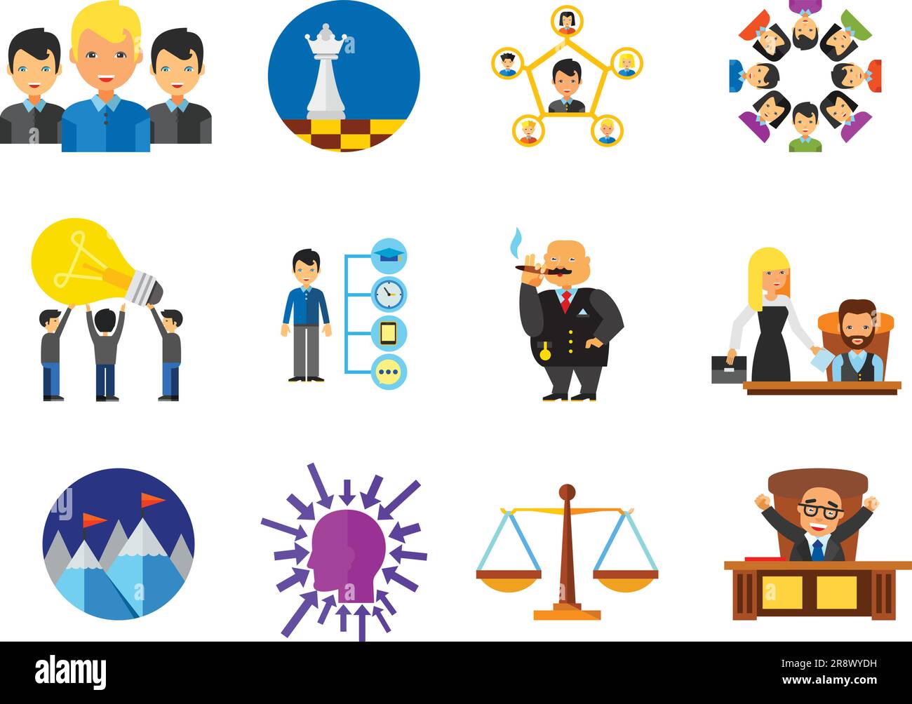 Strategy Icon Set Stock Vector Image & Art - Alamy