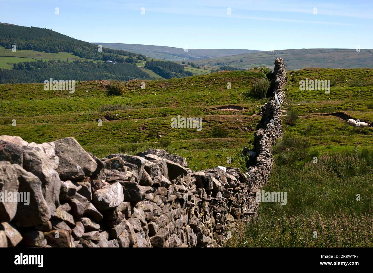 Epiacum Roman Fort - Whitley Castle near Alston Stock Photo - Alamy