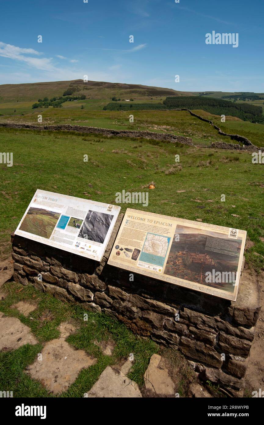 Epiacum Roman Fort - Whitley Castle near Alston Stock Photo - Alamy