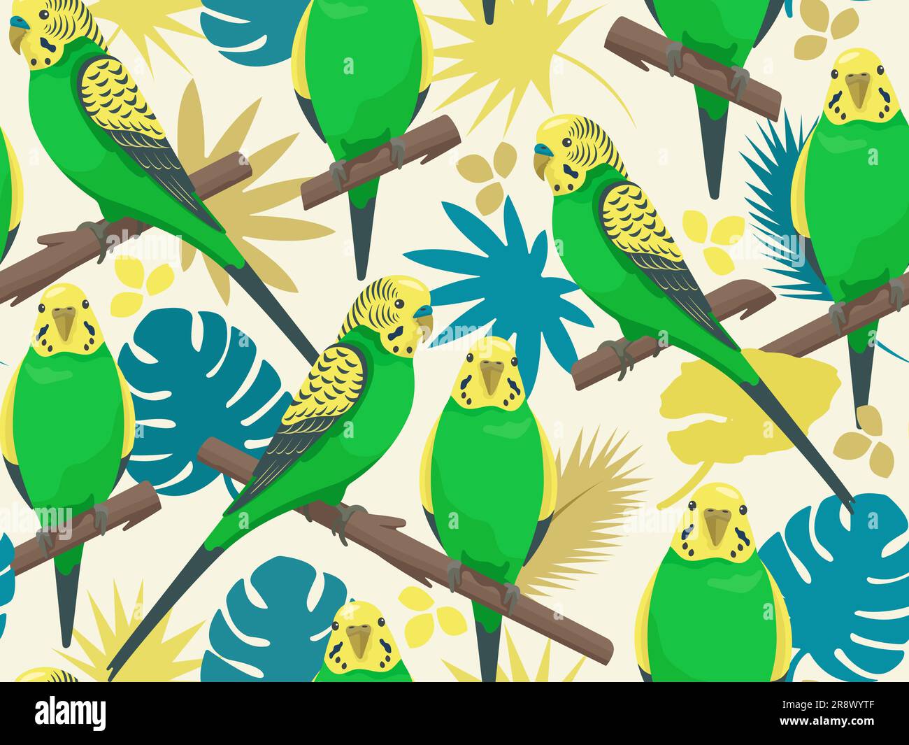 Parakeet family Stock Vector Images - Alamy