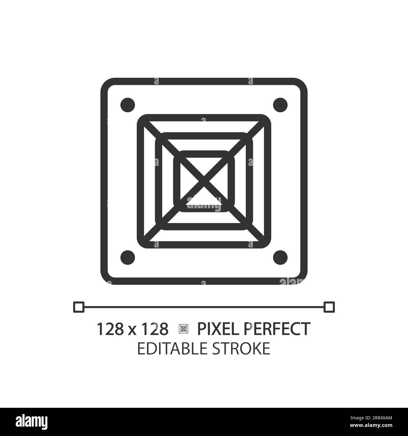 Ceiling air conditioning linear icon Stock Vector Image & Art - Alamy