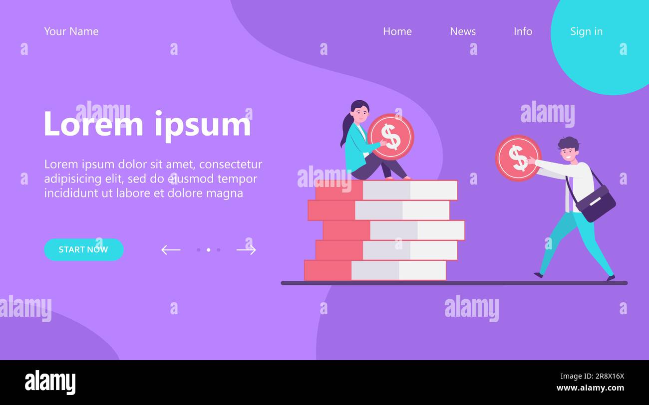 Smiling business man giving Stock Vector Images - Alamy