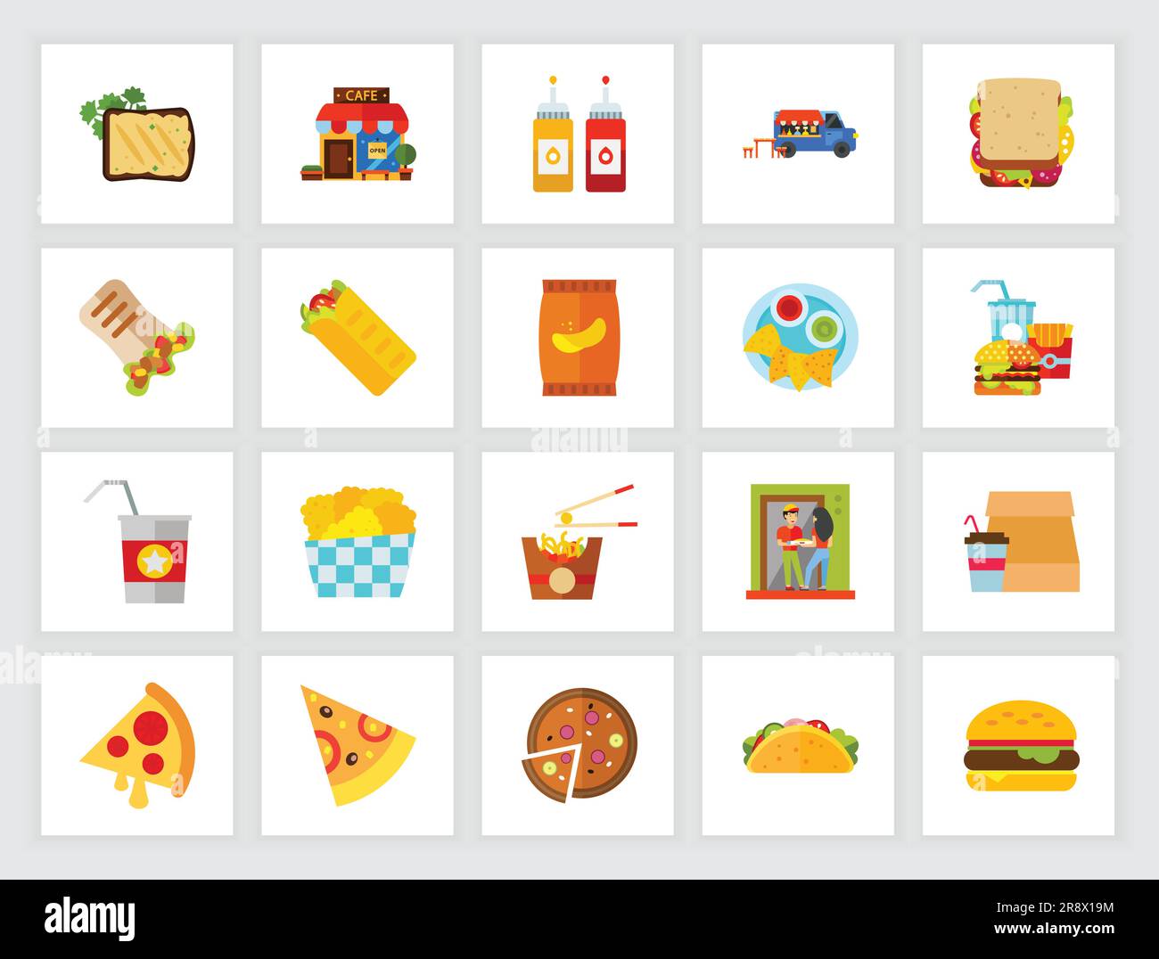 Takeaway outlet Stock Vector Images - Alamy