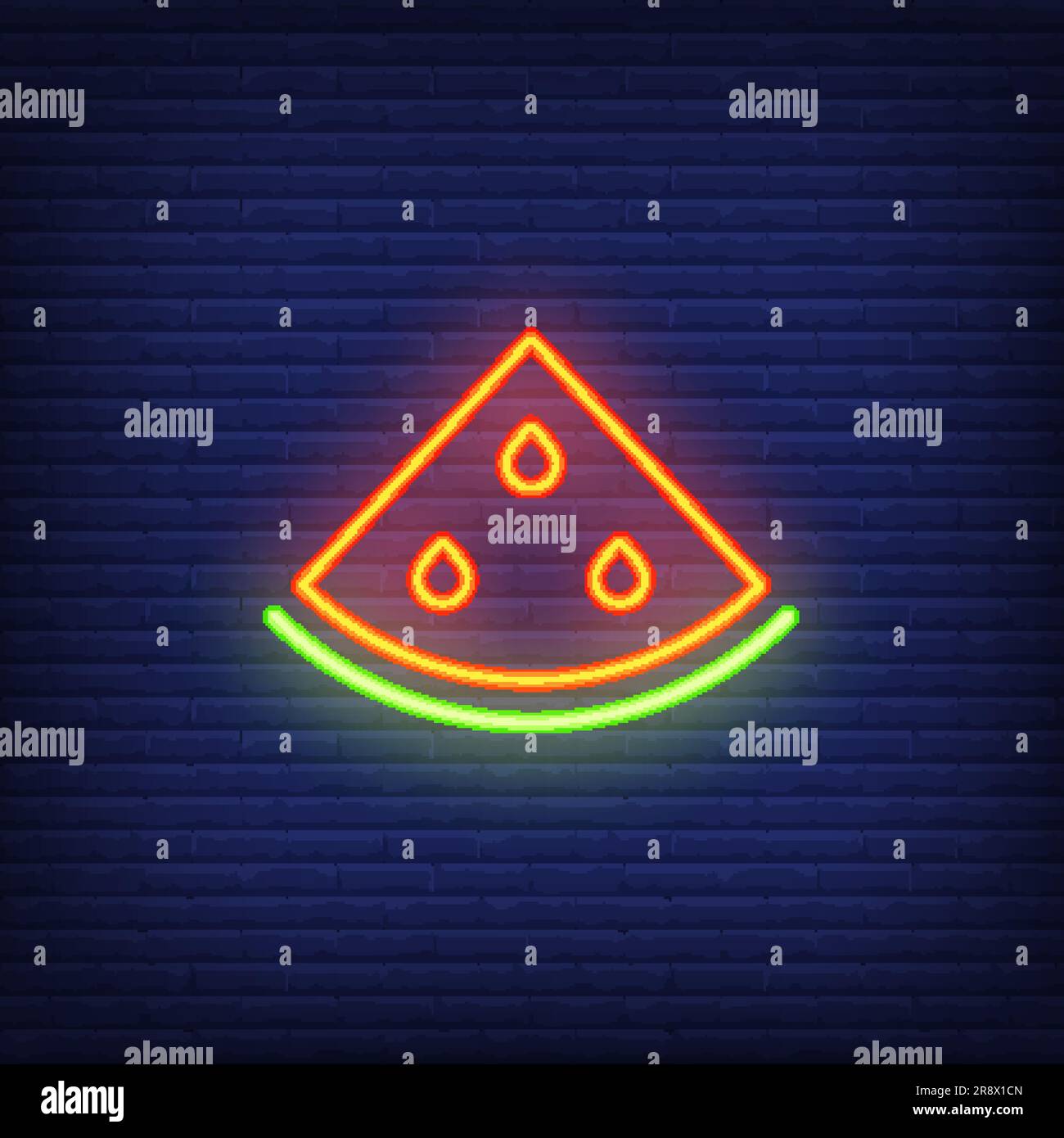 Watermelon neon sign Stock Vector Image & Art - Alamy