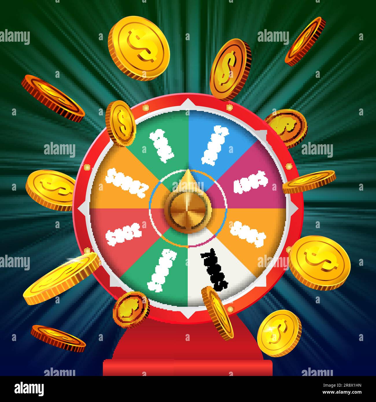 Golden arrow wheel Stock Vector Images - Alamy