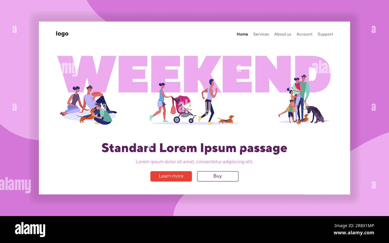 Weekend activities set Stock Vector Image & Art - Alamy