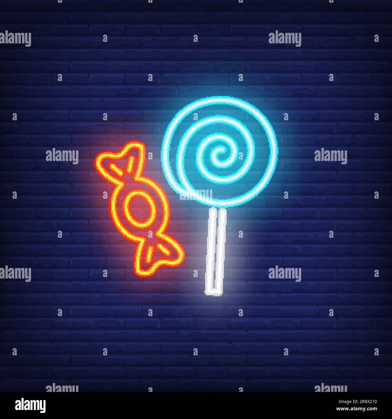 Candy neon sign Stock Vector Image & Art - Alamy