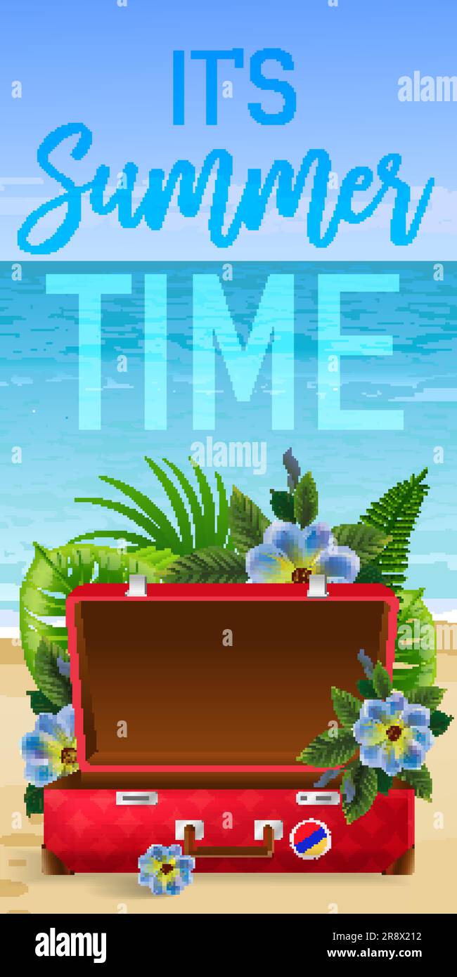 Its summer time, vertical banner design Stock Vector Image & Art - Alamy