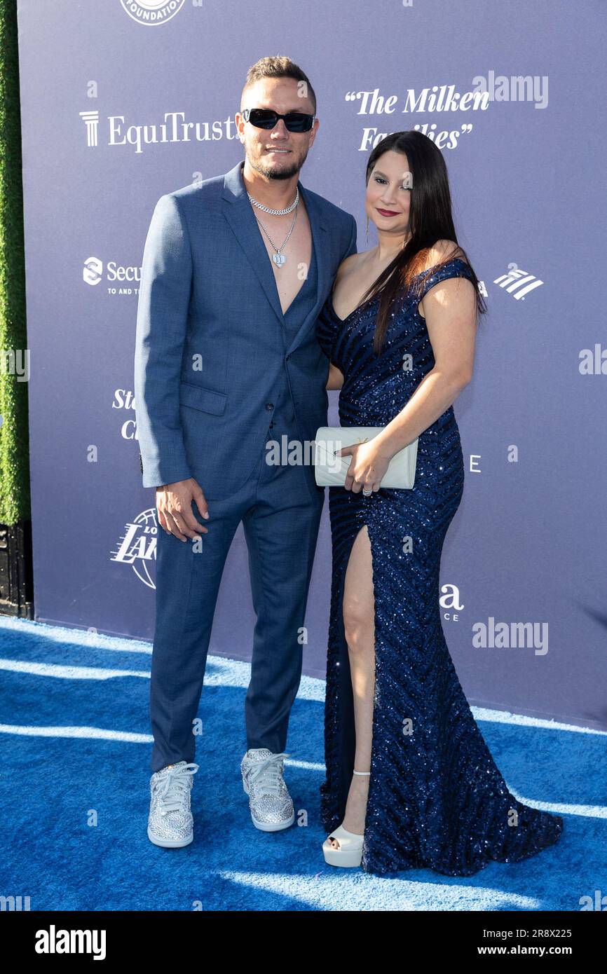 Los Angeles, USA. 22nd June, 2023. Miguel Rojas and Mariana Rojas ...