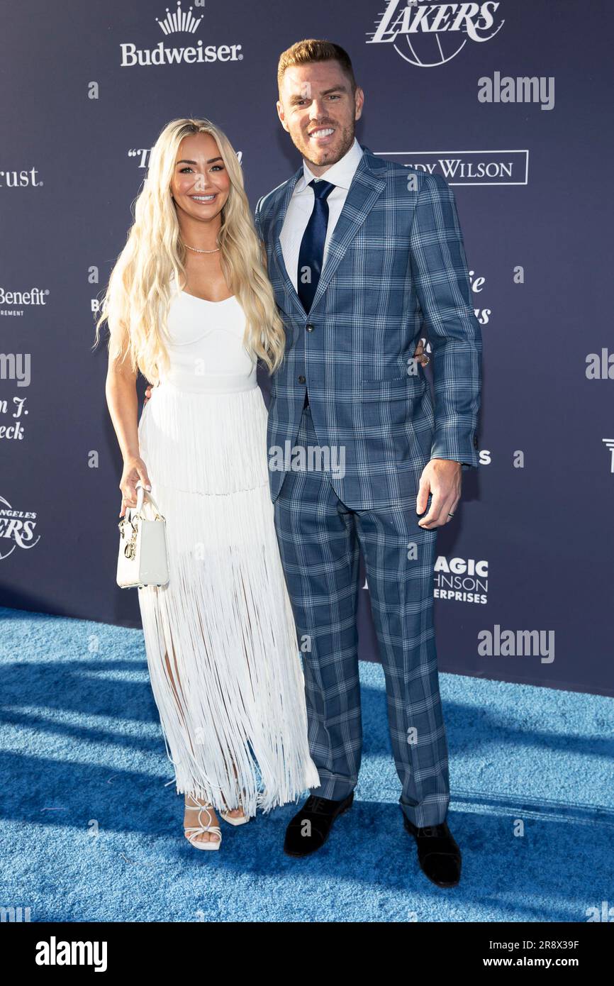 Los Angeles, USA. 22nd June, 2023. Chelsea Freeman and Freddie Freeman ...