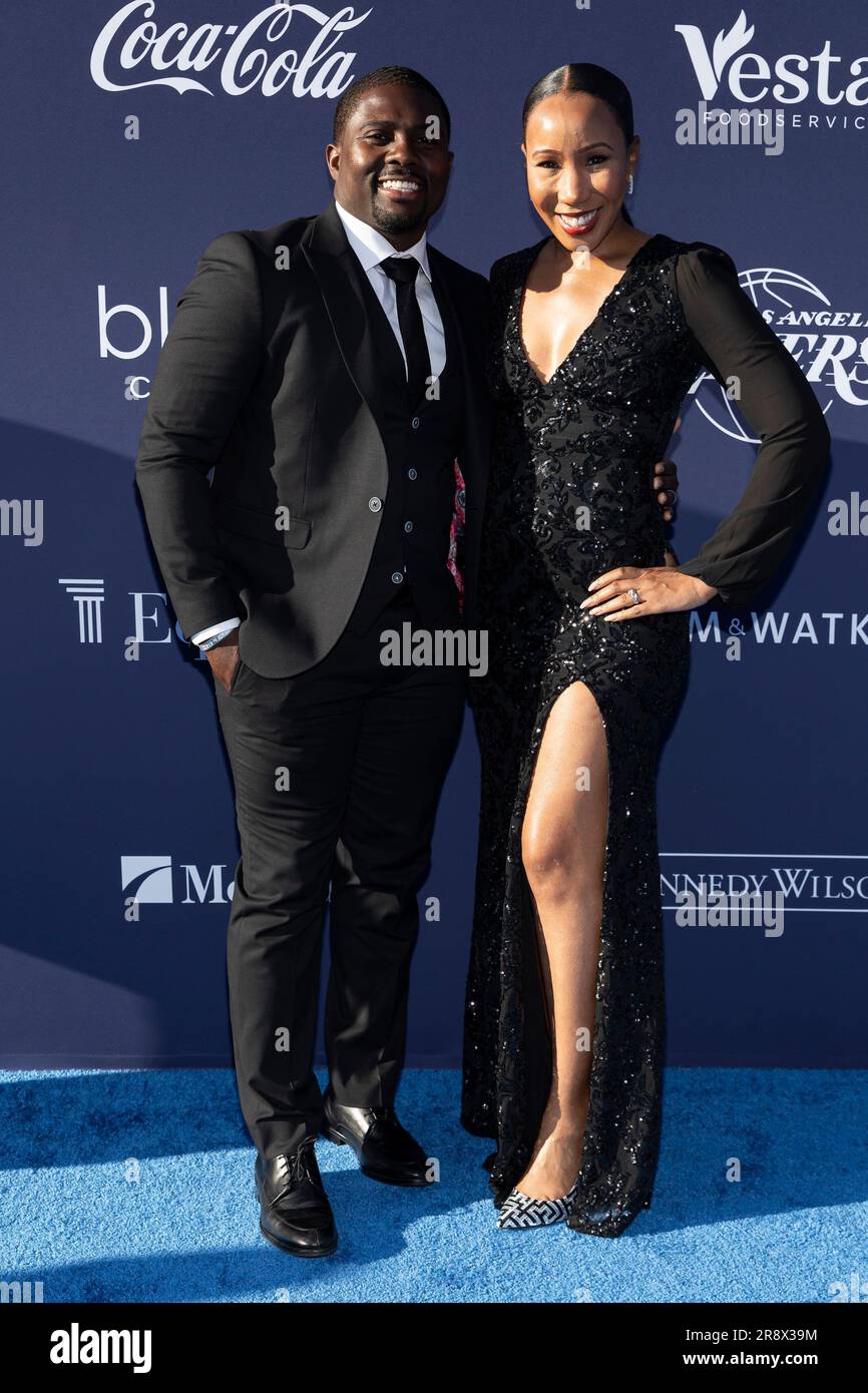 Los Angeles, USA. 22nd June, 2023. Travis Smith and Michele Smith attend the arrivals of the ...