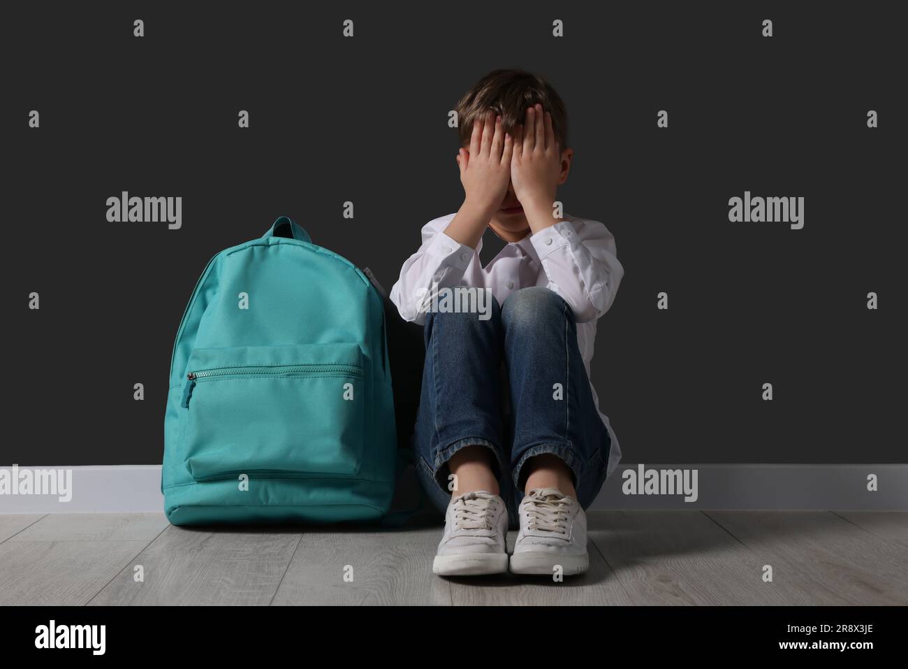 Black child school upset hi-res stock photography and images - Alamy
