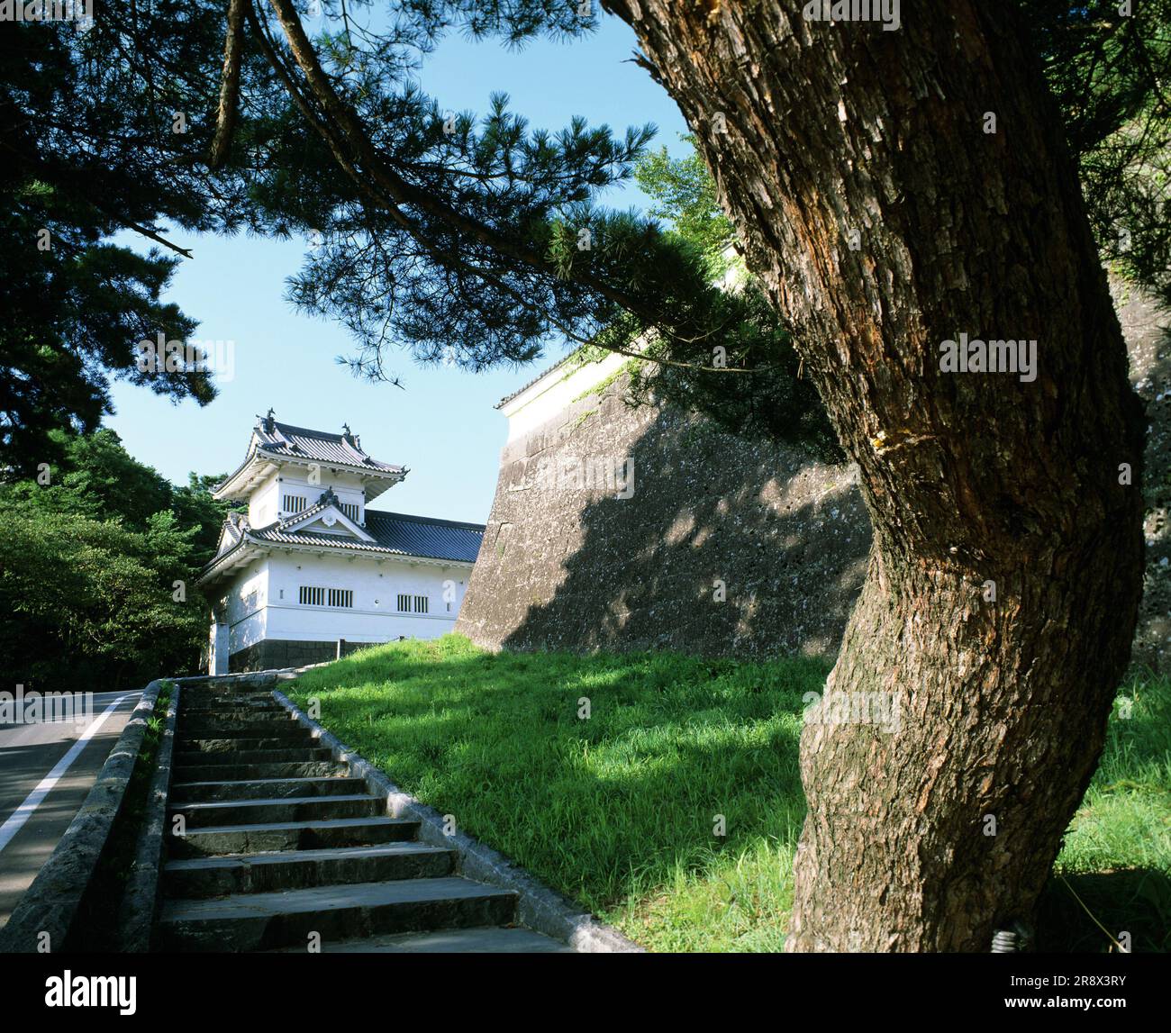 Aoba Castle ruins Stock Photo - Alamy