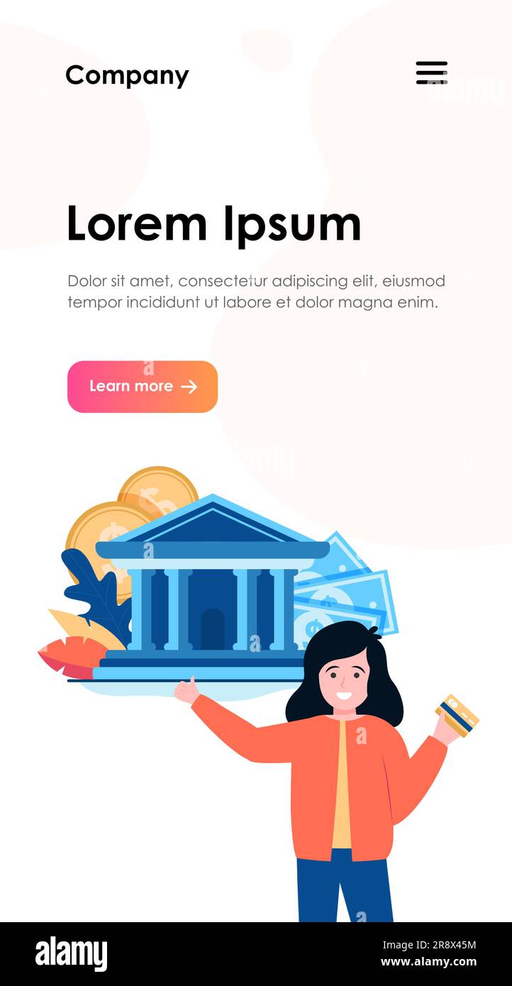 Young woman paying service Stock Vector Images - Alamy