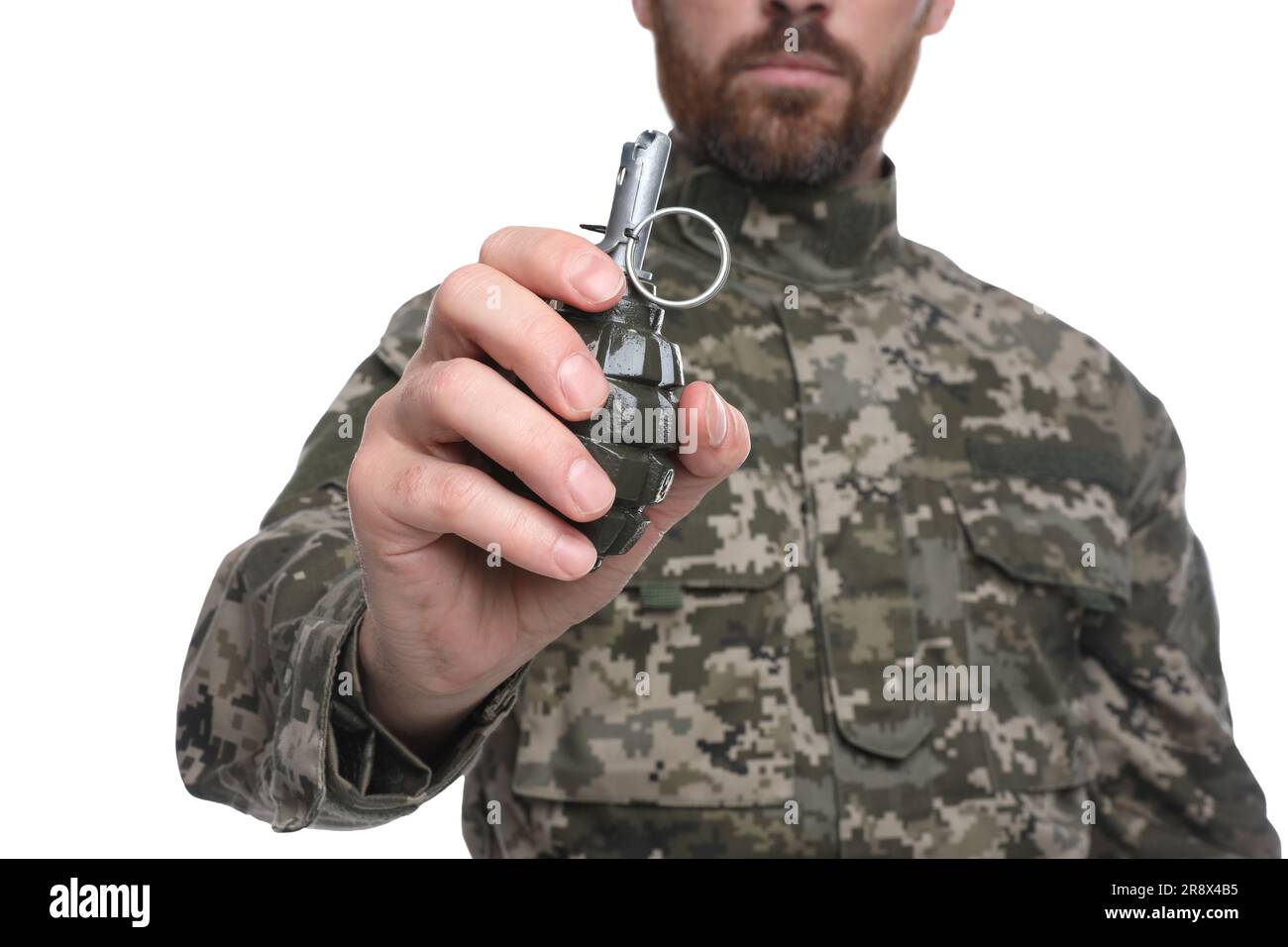Male hand holding grenade hi-res stock photography and images - Alamy
