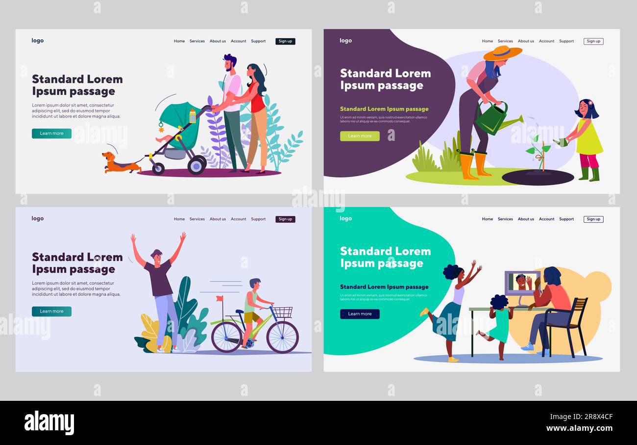 Family time together collection Stock Vector Image & Art - Alamy