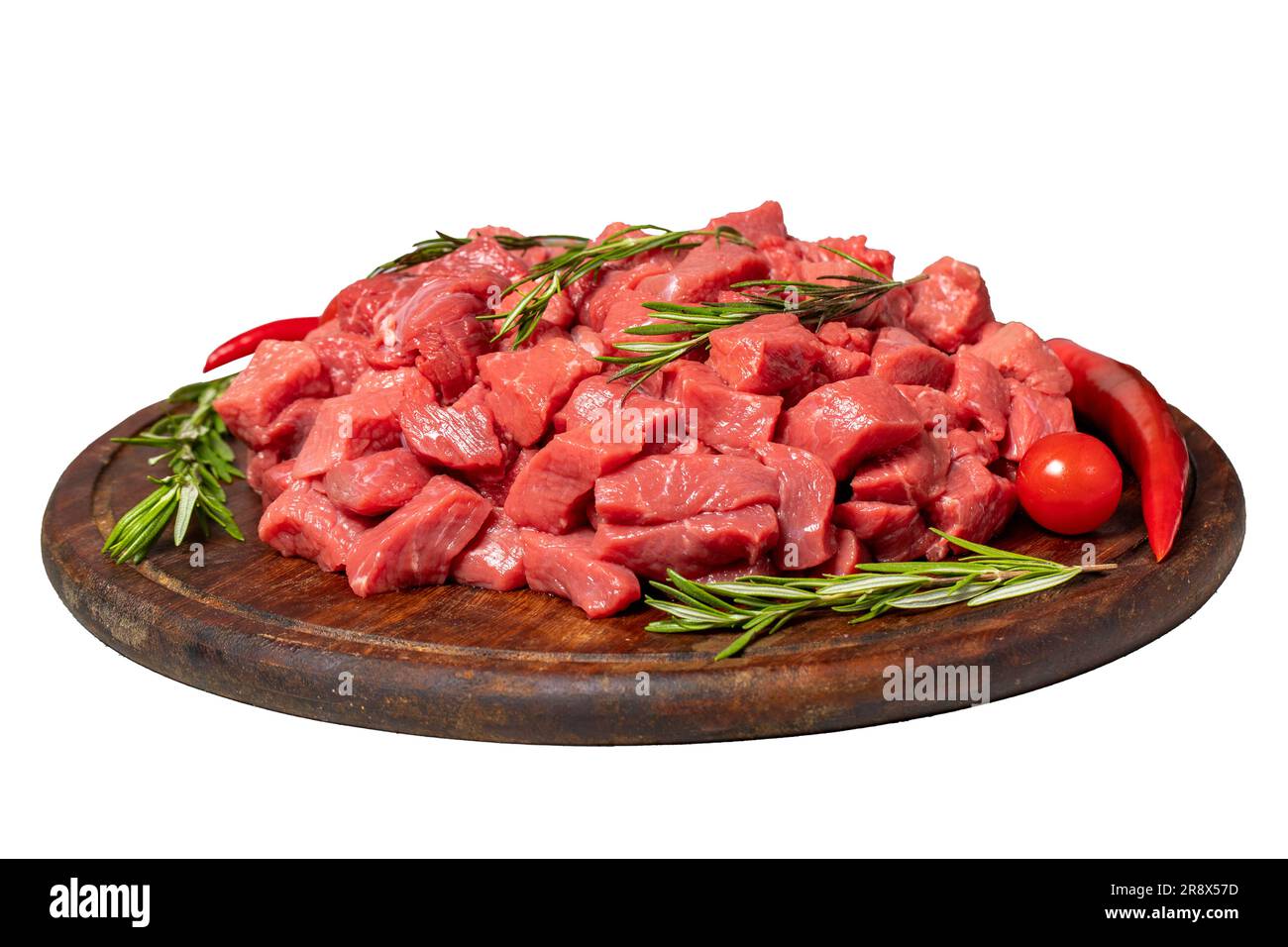 Cooking beef cut serving Cut Out Stock Images & Pictures - Alamy
