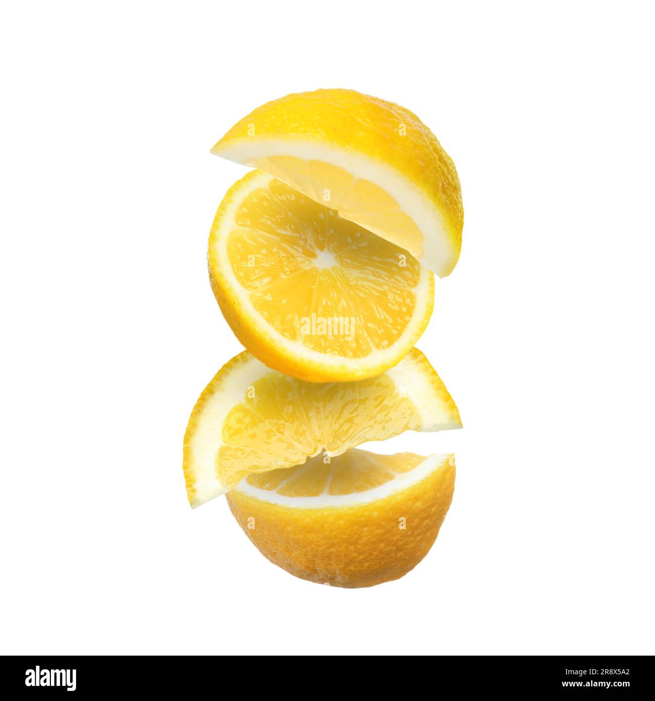 Isolated flying lemons falling hi-res stock photography and images - Alamy
