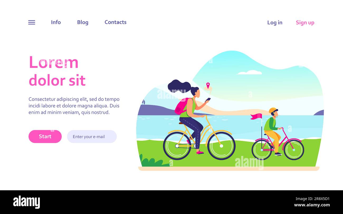 Riding bikes Cut Out Stock Images & Pictures - Alamy