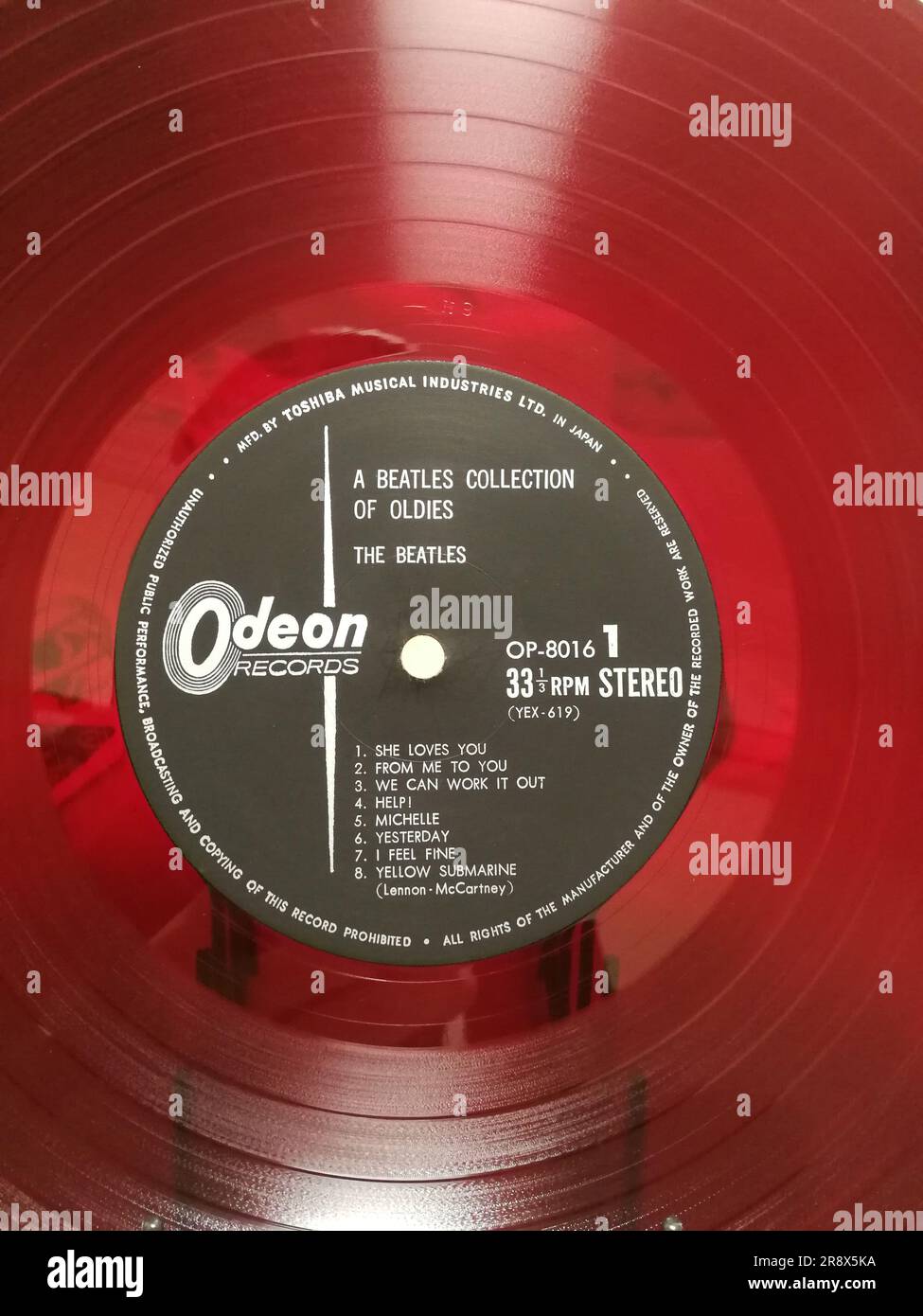 The Beatles compilation red transparent vinyl A Beatles Collection of ...