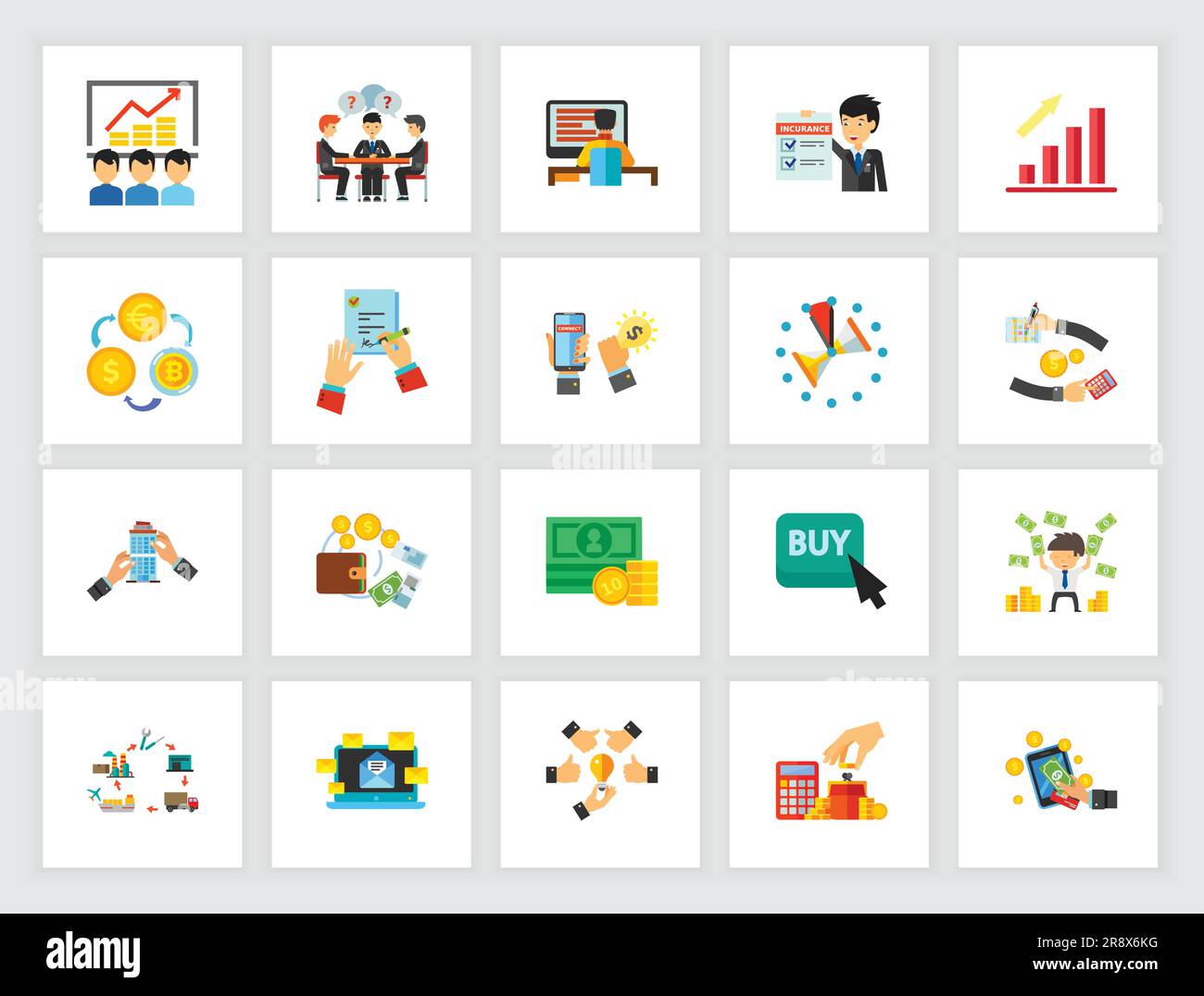 Income property icon set hi-res stock photography and images - Alamy