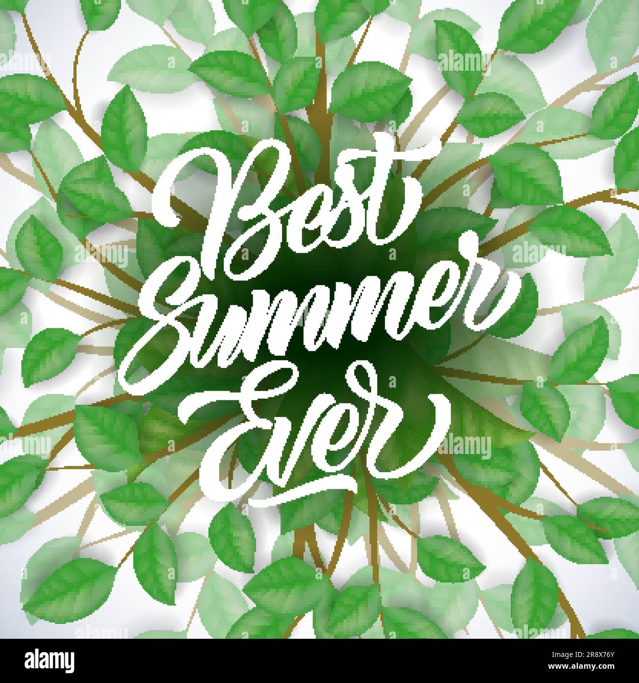 Ever green design Stock Vector Images - Alamy