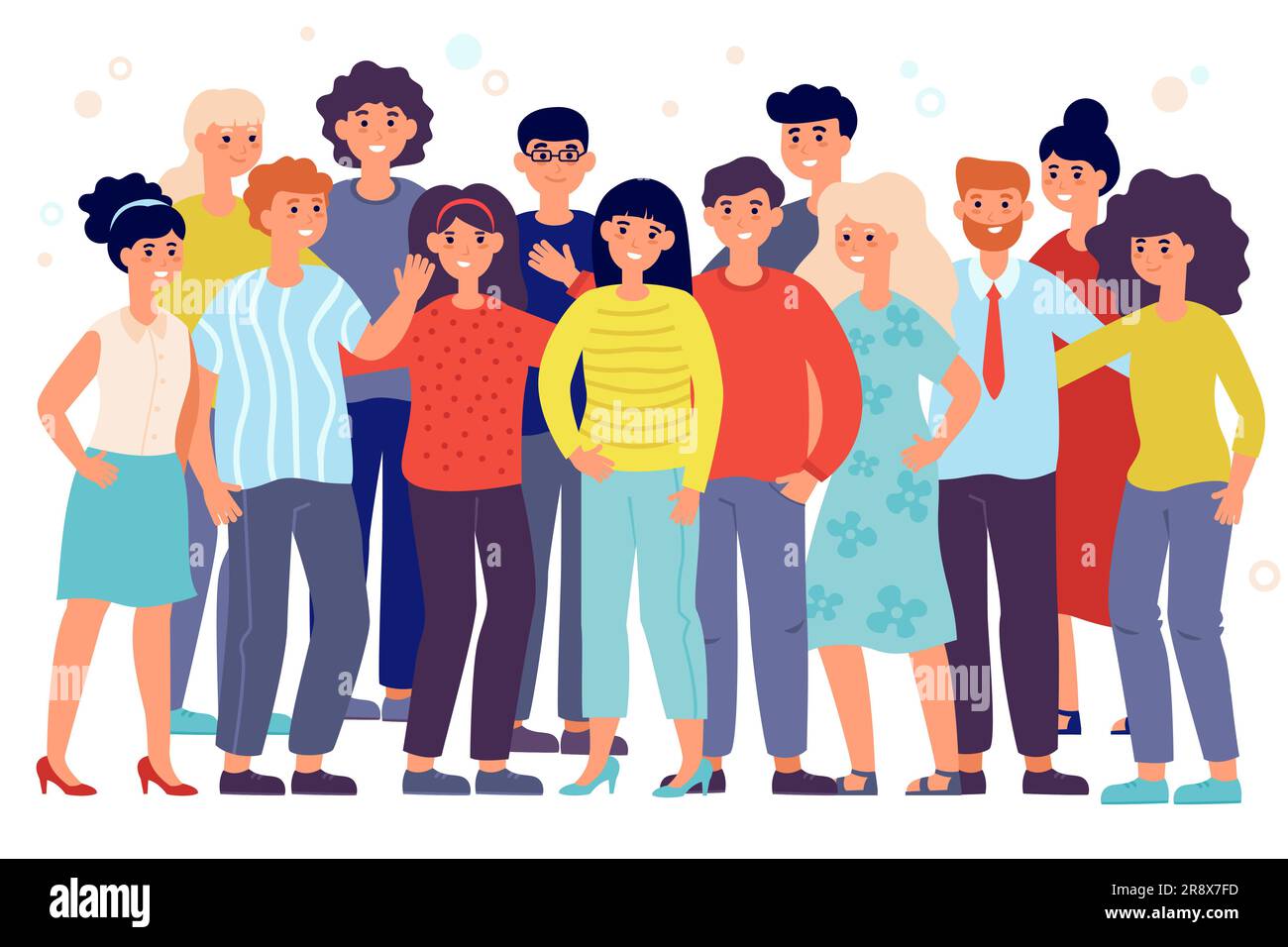 Portrait happy businessman colleague Stock Vector Images - Alamy