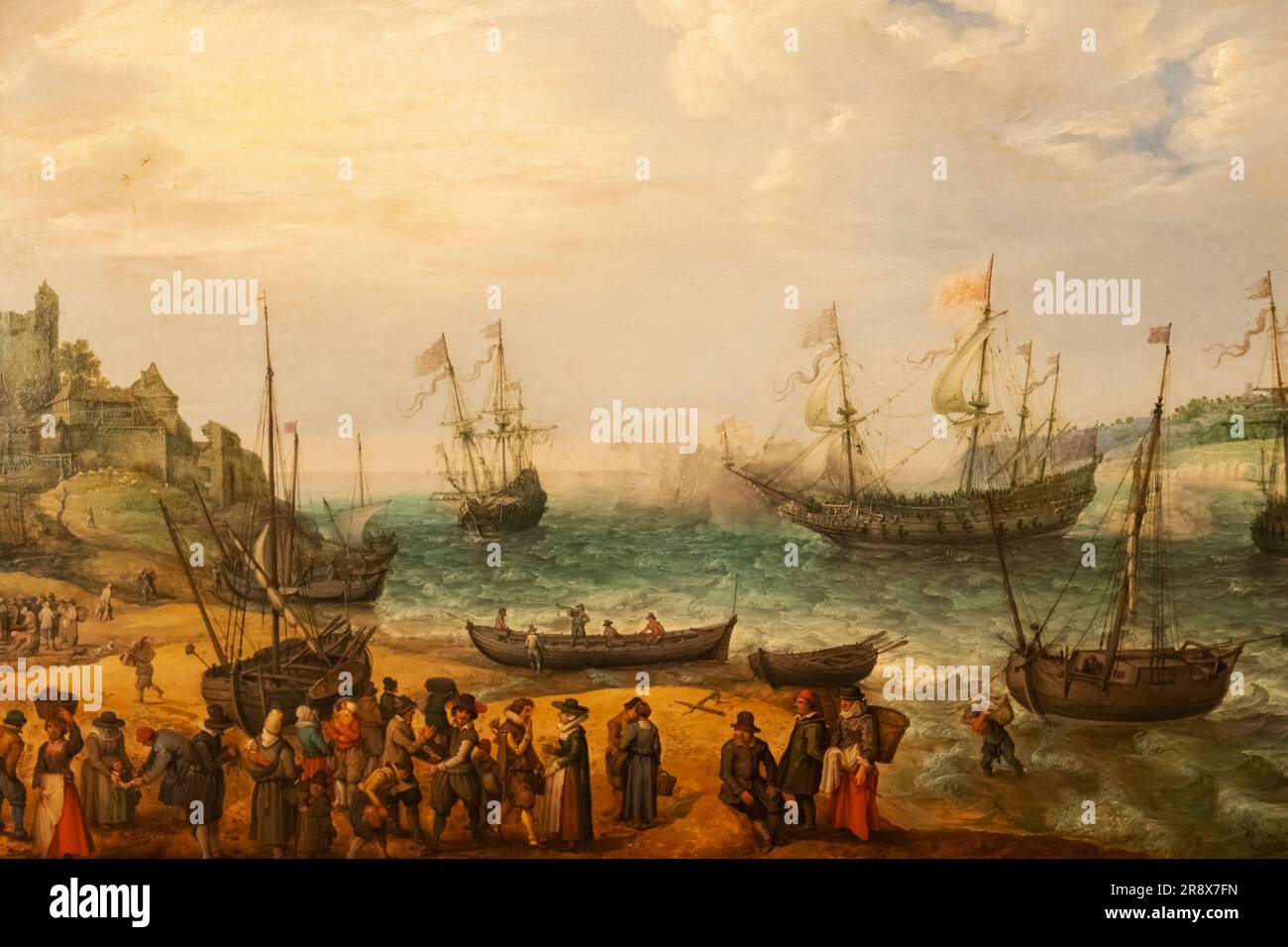 England, London, Greenwich, The Queen's House, Painting titled ...