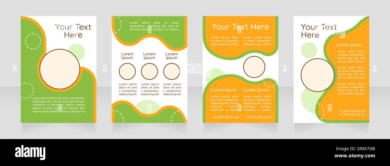 Healthy diet plan blank brochure layout design Stock Vector Image & Art ...